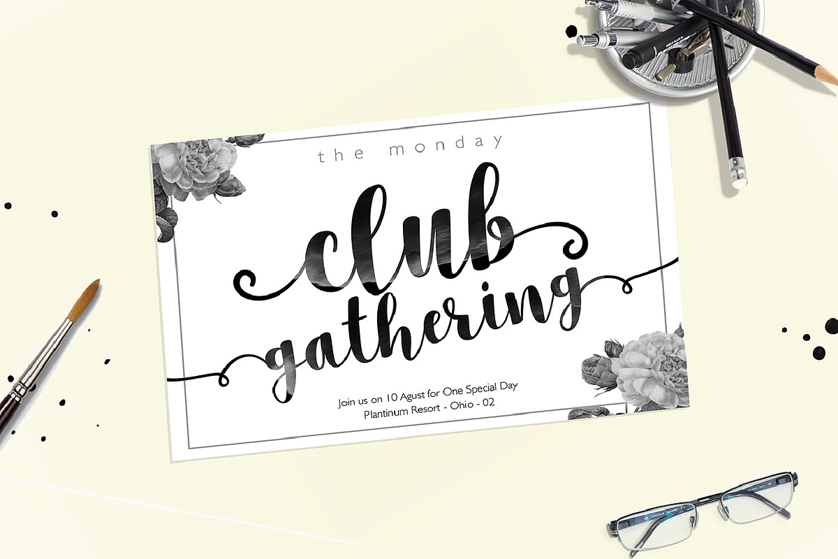 callove script, a Script Font by Genesis Lab