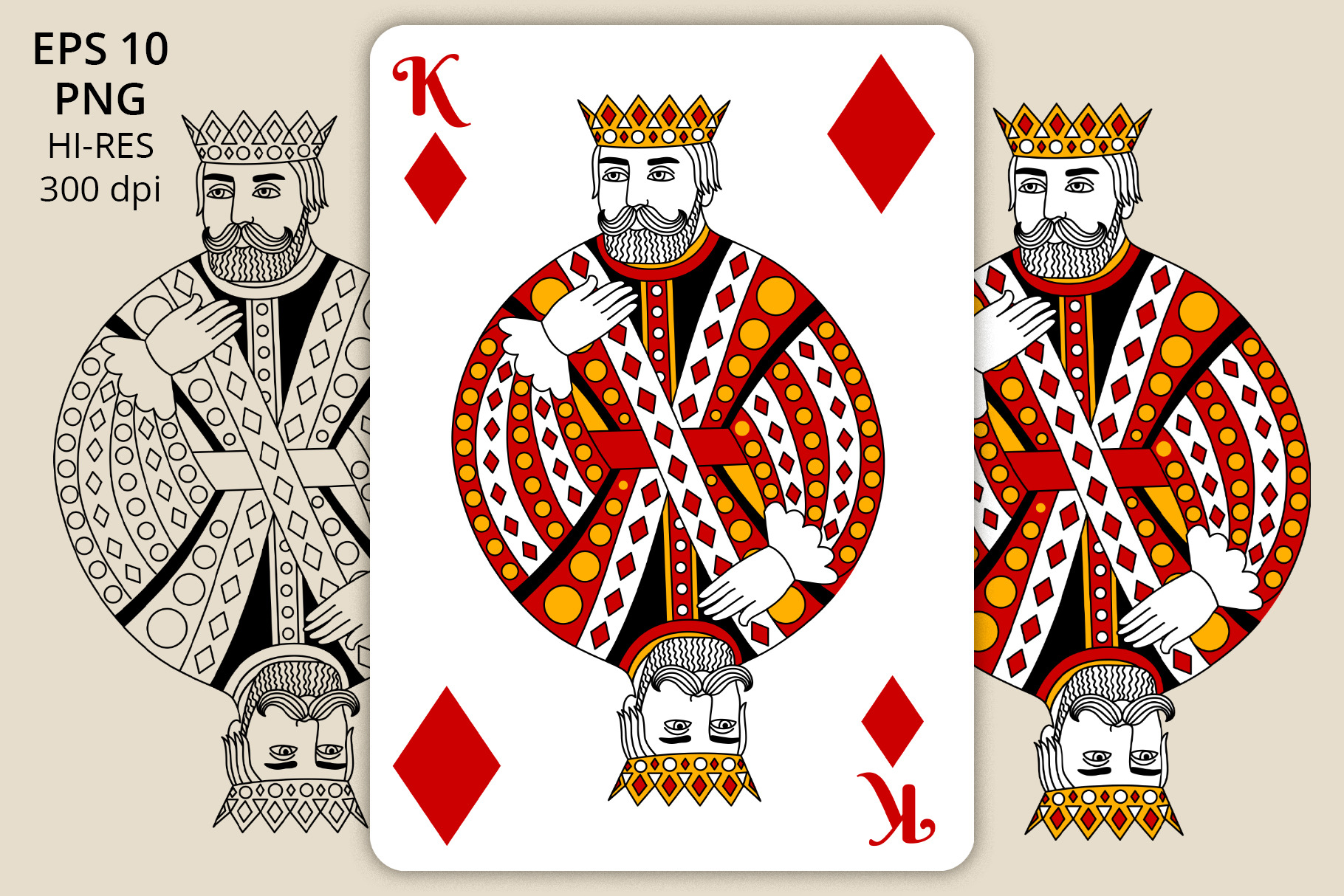 King of Diamonds Playing Card | Illustrations ~ Creative Market