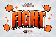 Fight 3D Text Effect Comic Style, a Layer Style Add-On by Mockmenot