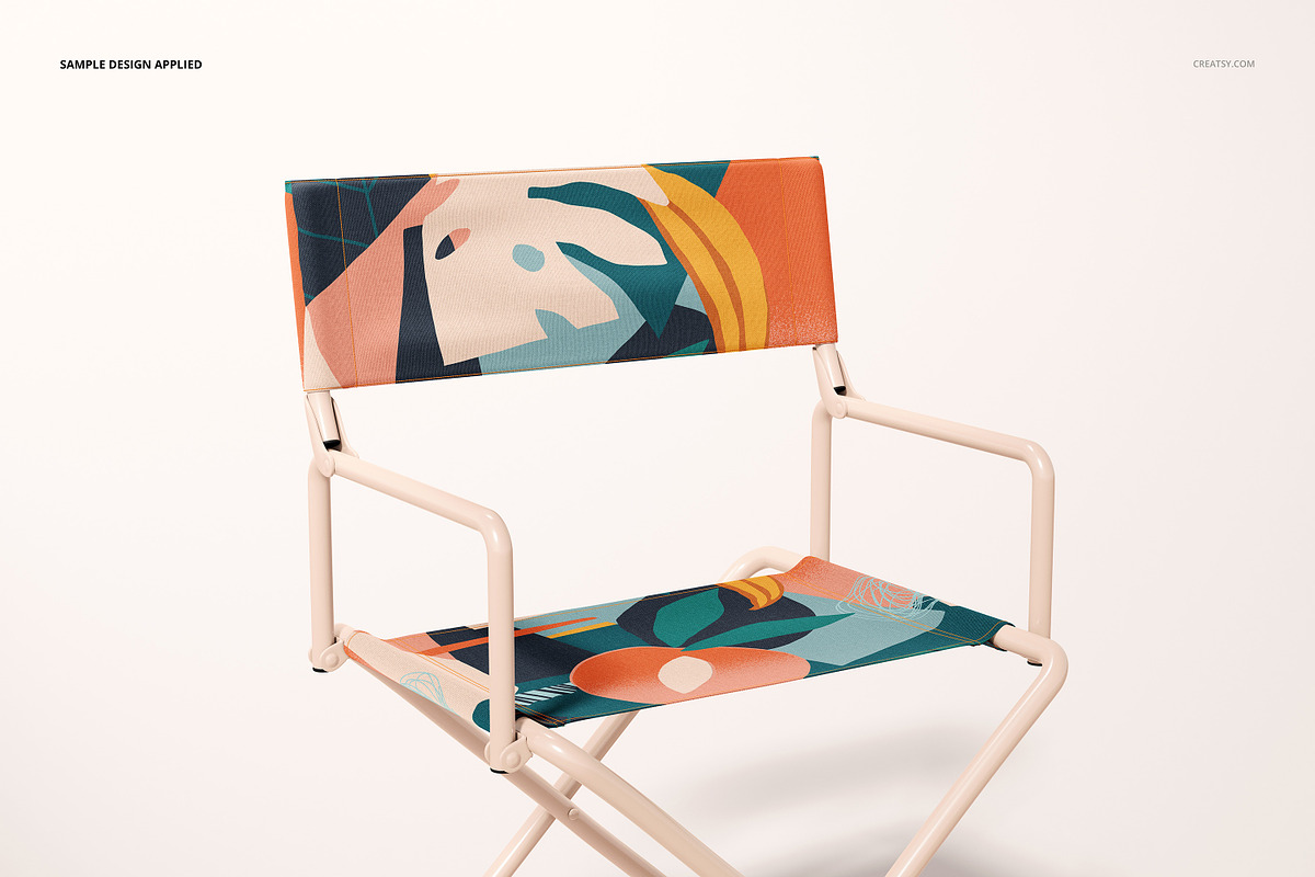 Folding Directors Chair Mockup Set, a Product Mockup by creatsy5