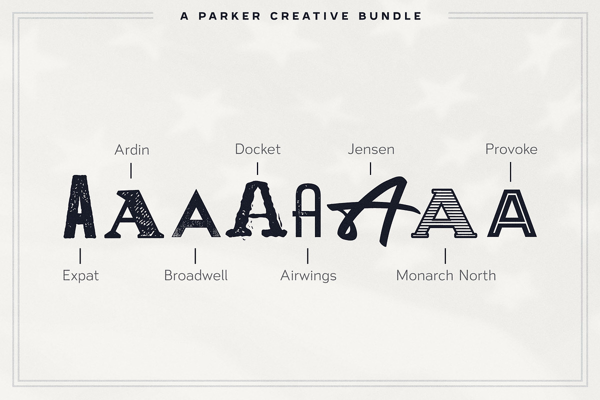 American Vintage Fonts Bundle
