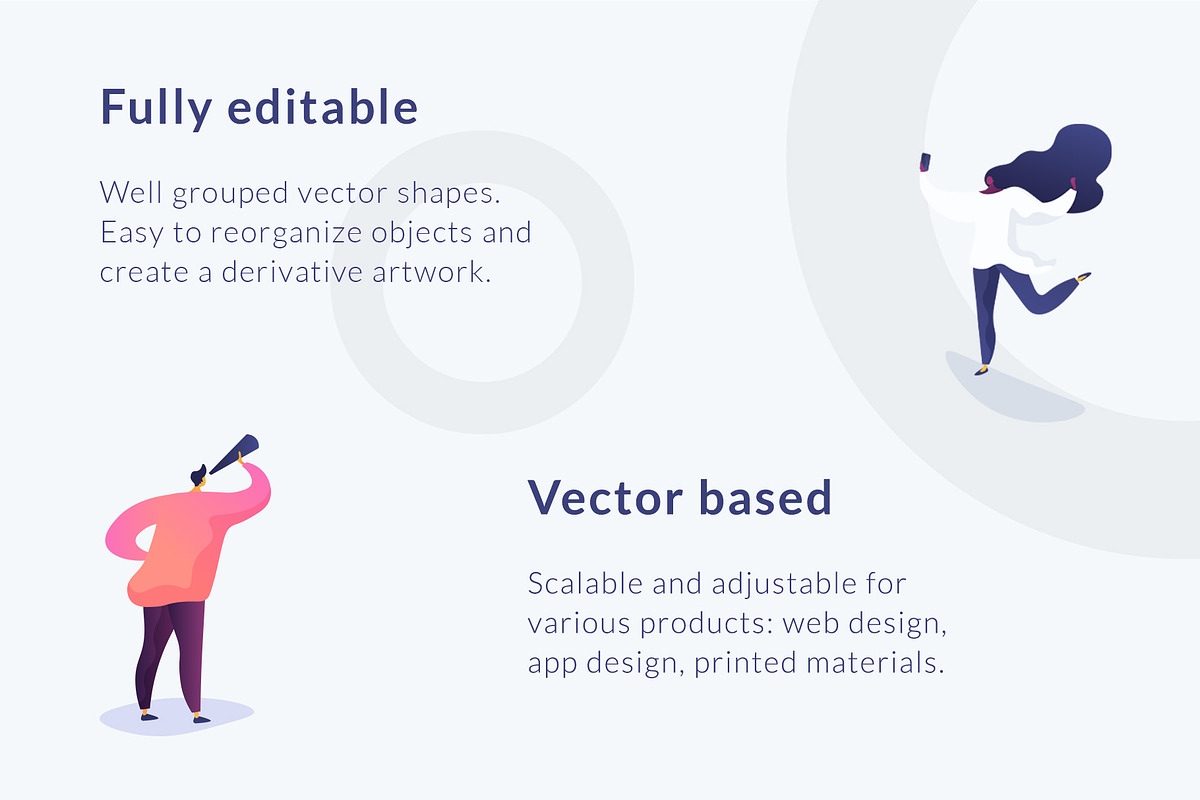 Wavy | 35 concept illustrations, an UI Kit Template by Visual Generation