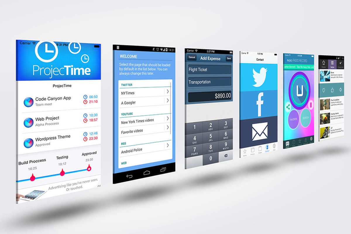Mobile App Mock-Up 2, an Android Mockup by Graphicsworld125