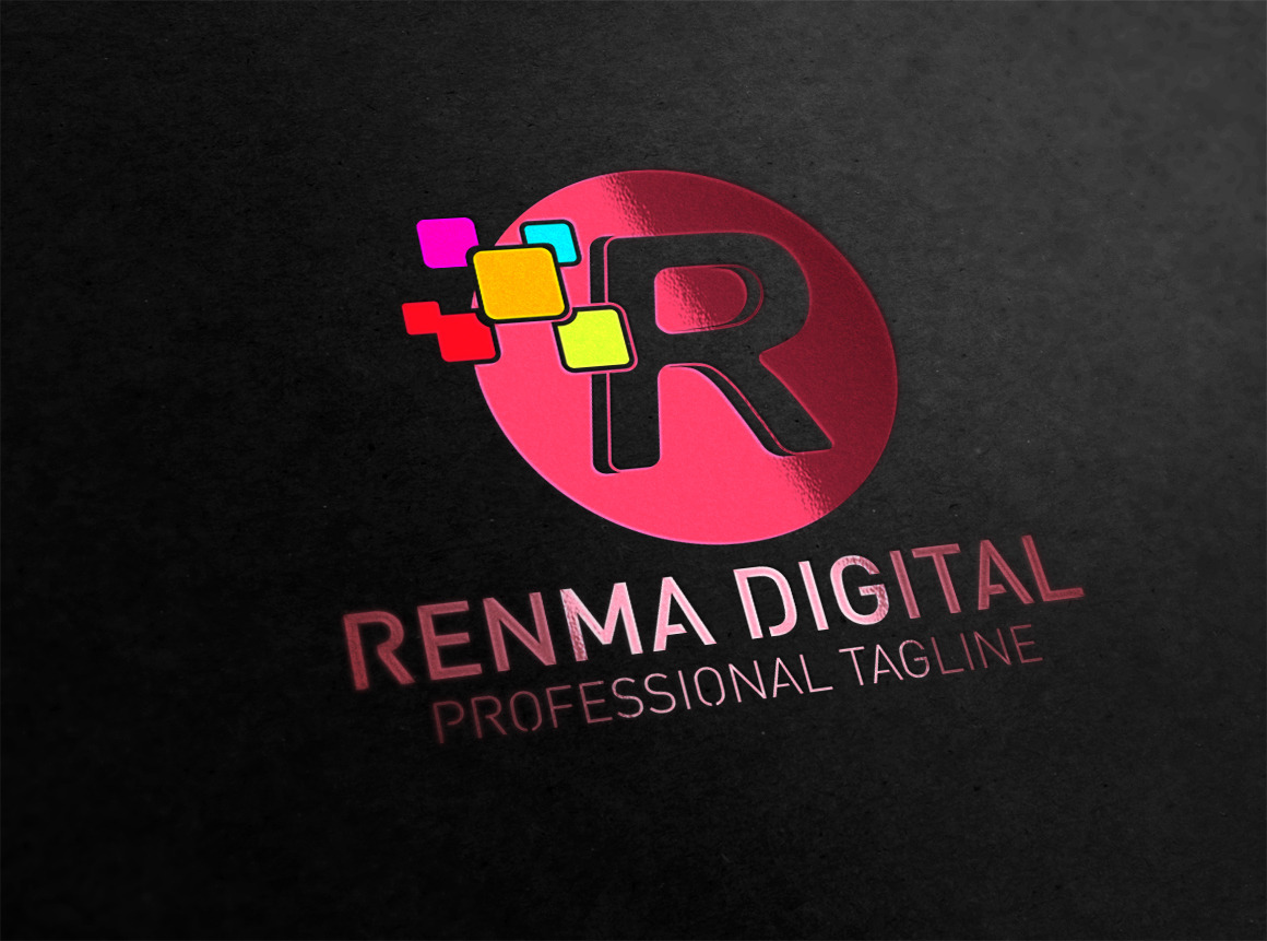 R Letter Digital Logo, a Branding & Logo Template by essegraphic