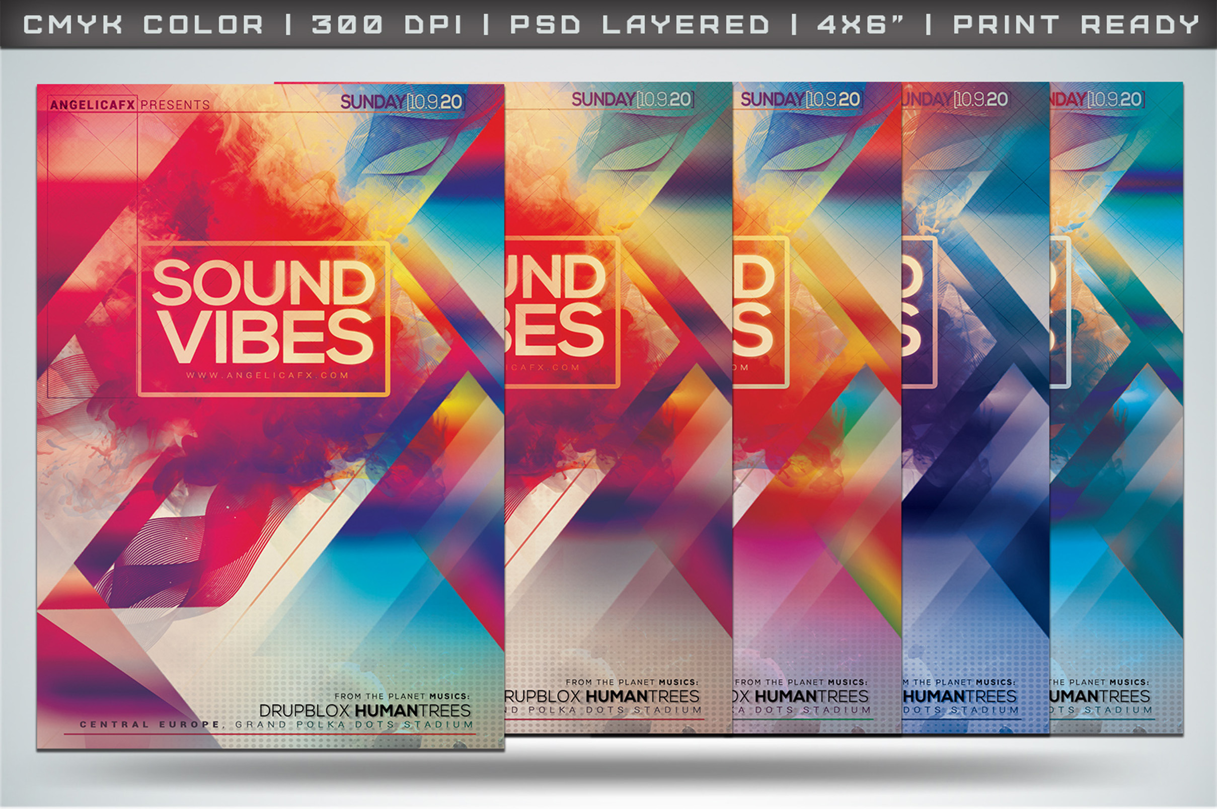 Sound Vibes Flyer Template, a Flyer Template by angelicafx