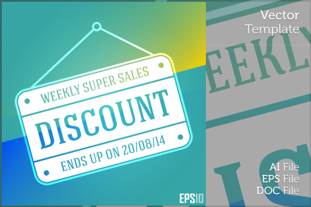 Business Discount Vector Sign, a Decorative Illustration by MAOV ...