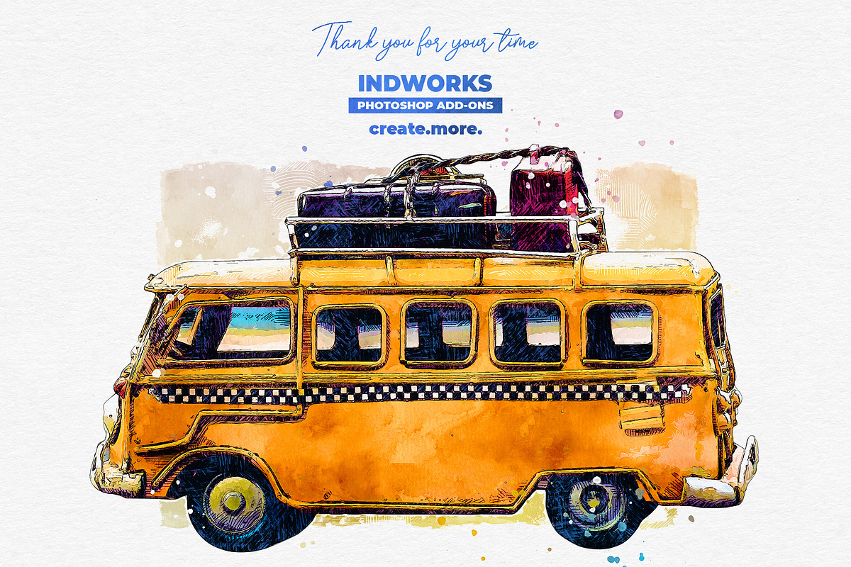 Illustration Sketch Painting Photoshop Action