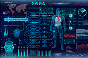 Medical Examination, HUD Interface | Graphic Objects ~ Creative Market