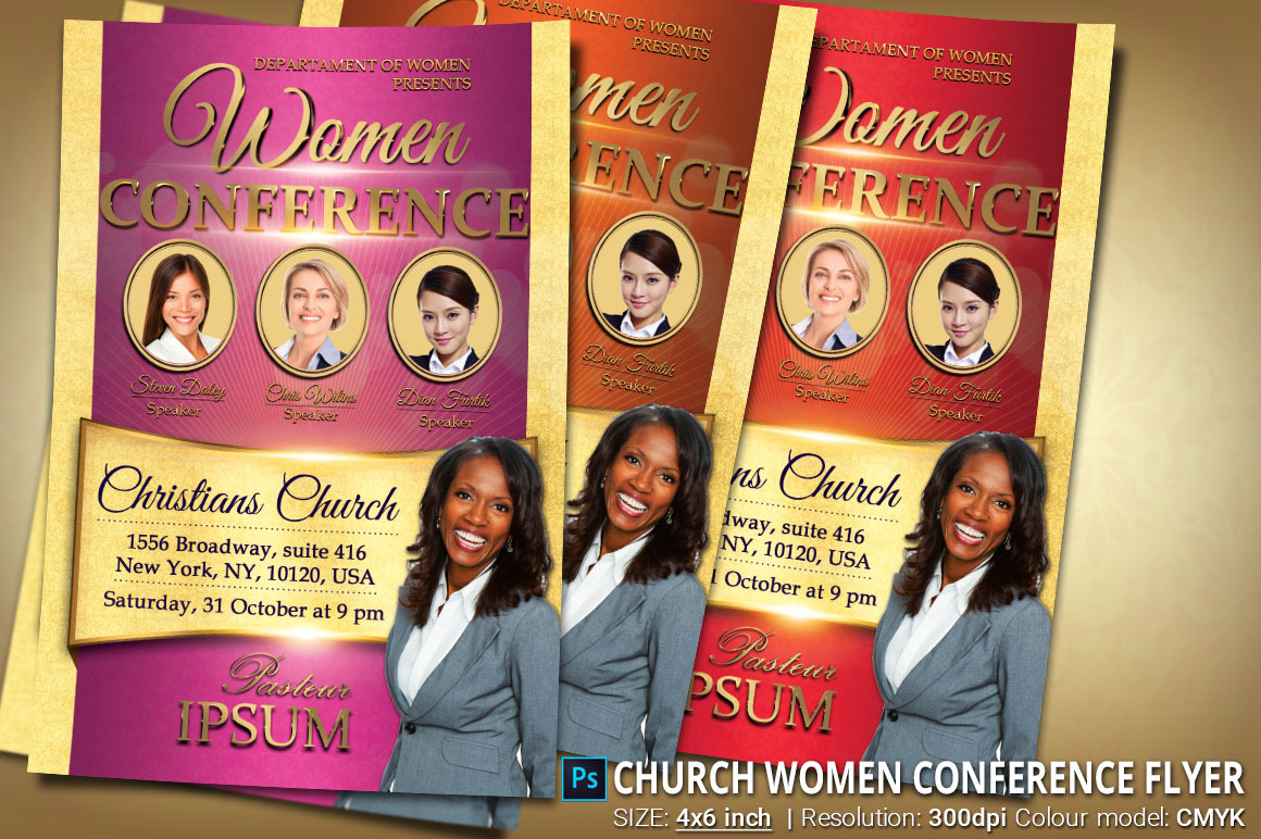 Church Women Conference Flyer, a Flyer Template by Artolus