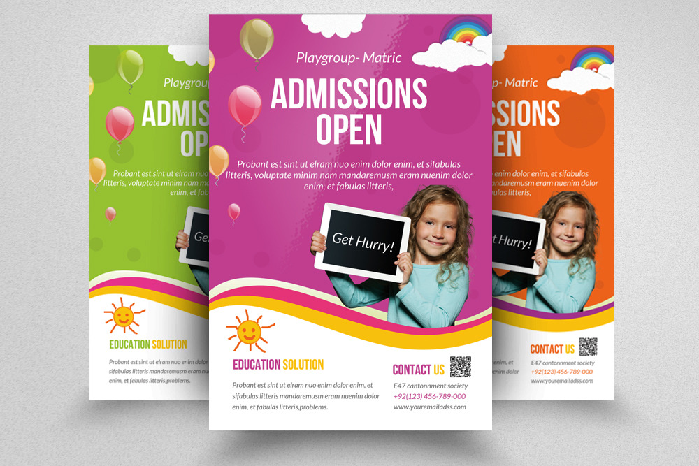 Admission Open Flyer Template, a Flyer Template by Psd Templates