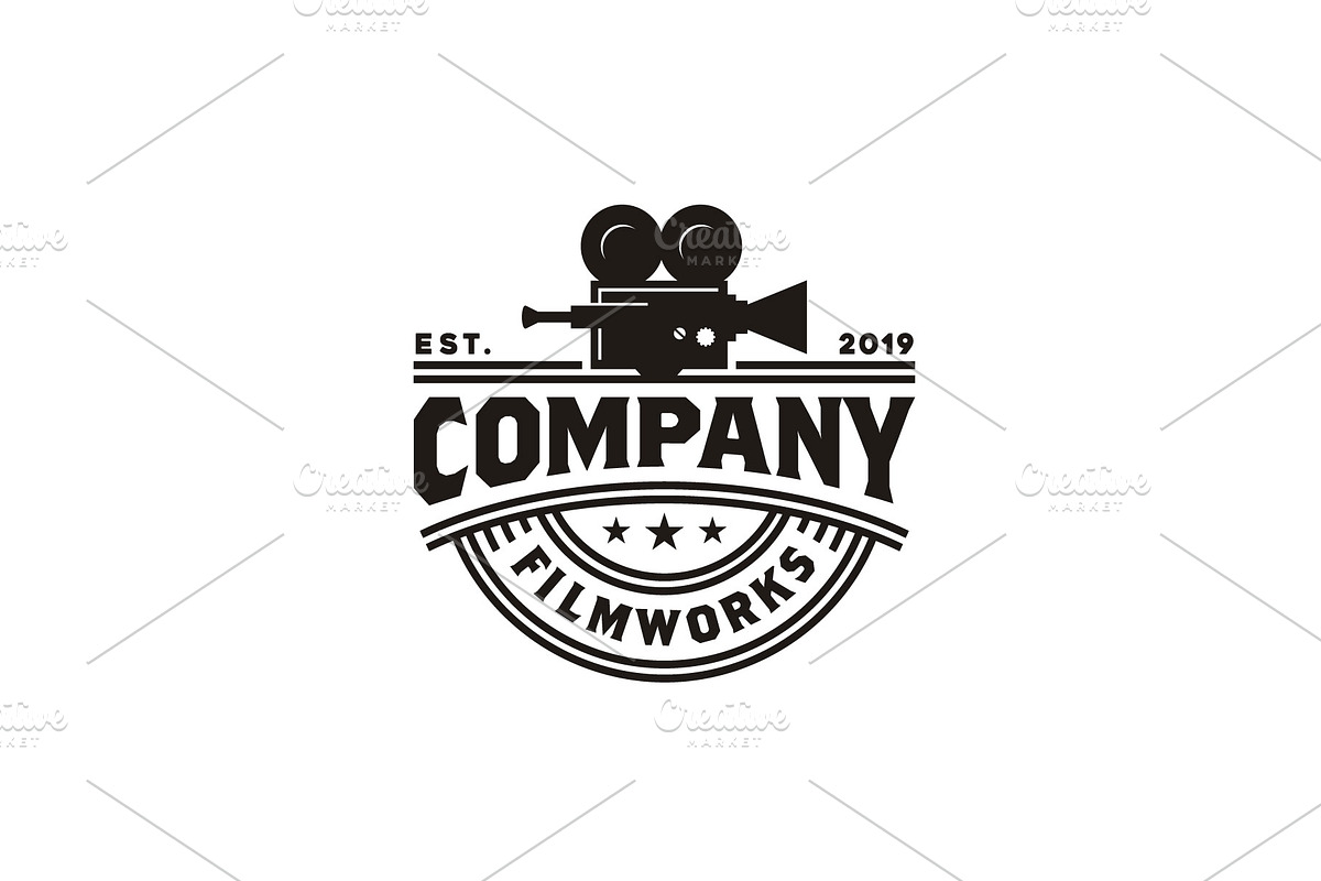 Vintage Video Camera Logo design, a Branding & Logo Template by Enola99d
