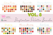Illustrator Color Palette Bundle V8, a Palette Add-On by Jennadesigns
