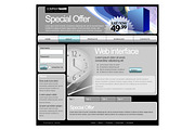 Gray Website Template, a Templates & Theme by Sunny