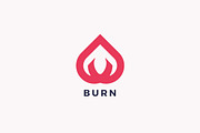 Burn Logo Template, a Branding & Logo Template by PixaSquare