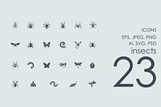 23 insects icons | Icons ~ Creative Market