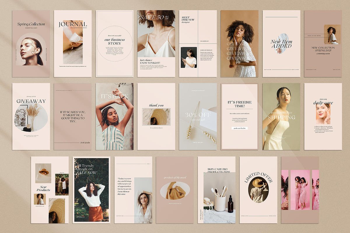 Instagram Shop Engagement Kit CANVA, a Social Media Template by Lyrata ...