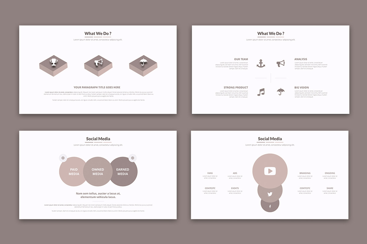 Different Powerpoint Template, a Presentation Template by PreFactory