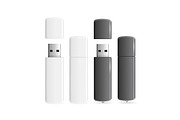 Usb Flash Drive White and Black, an Object Graphic by More Shop ...
