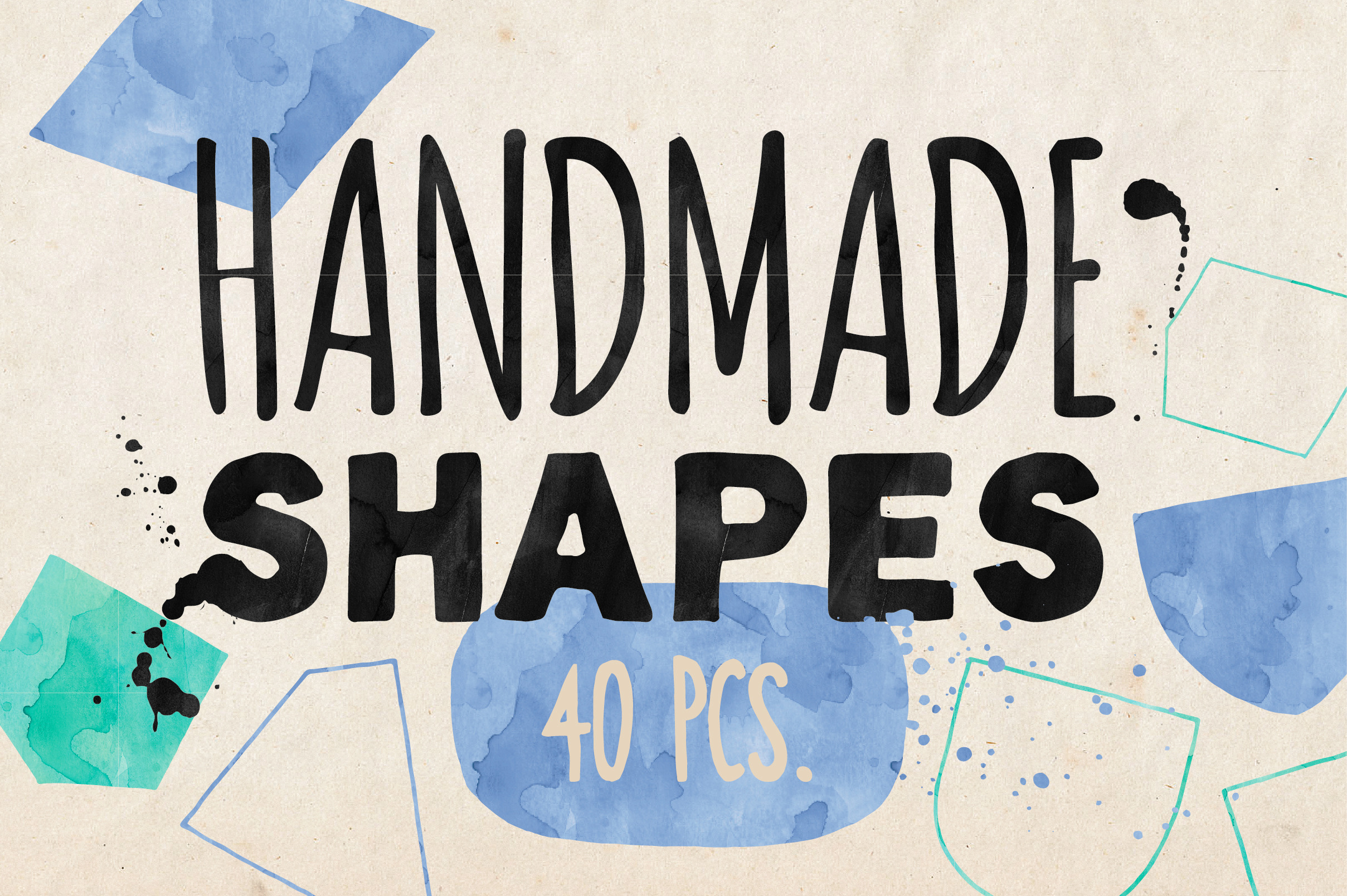 Hand drawn vector shapes - II., an Object Illustration by Vitek Graphic