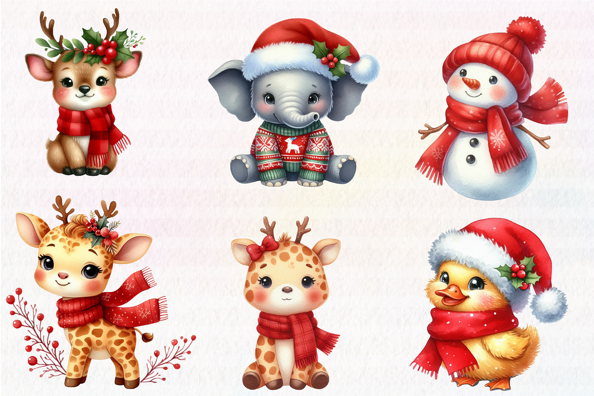 Babys 1st Christmas Festive Clipart, an Illustration by CreationArt
