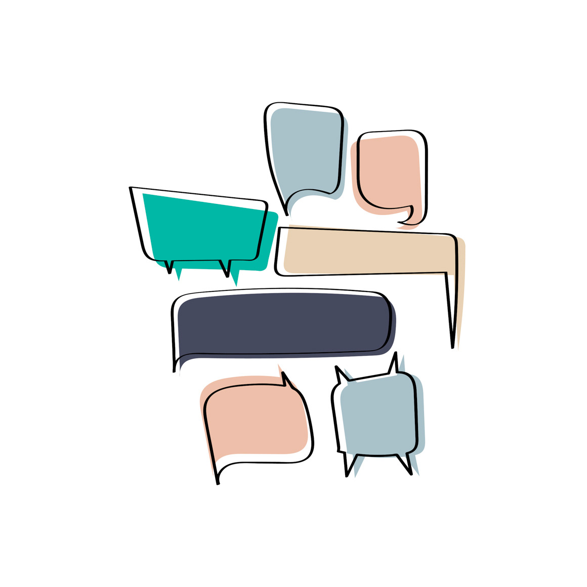 Illustration of speech bubbles | Illustrations ~ Creative Market