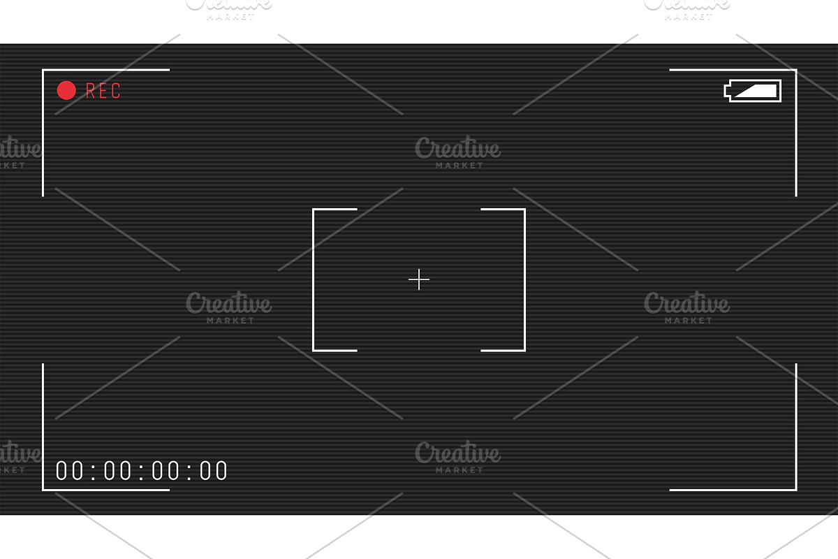 Video camera overlay, a Texture Graphic by SkyVectors