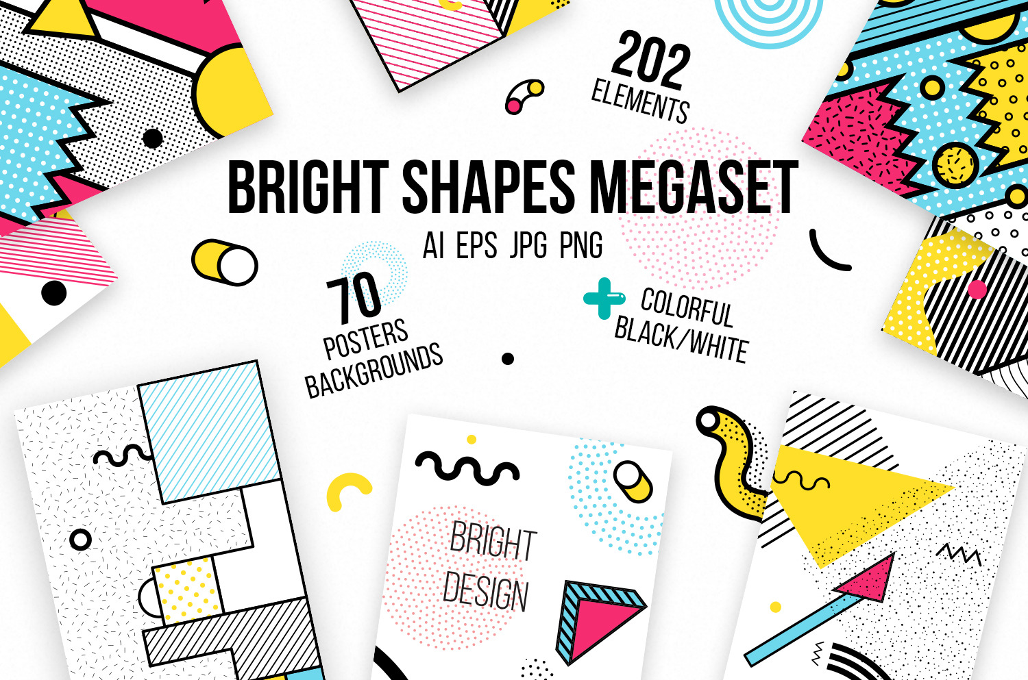 272 Bright Patterns, Elements Set