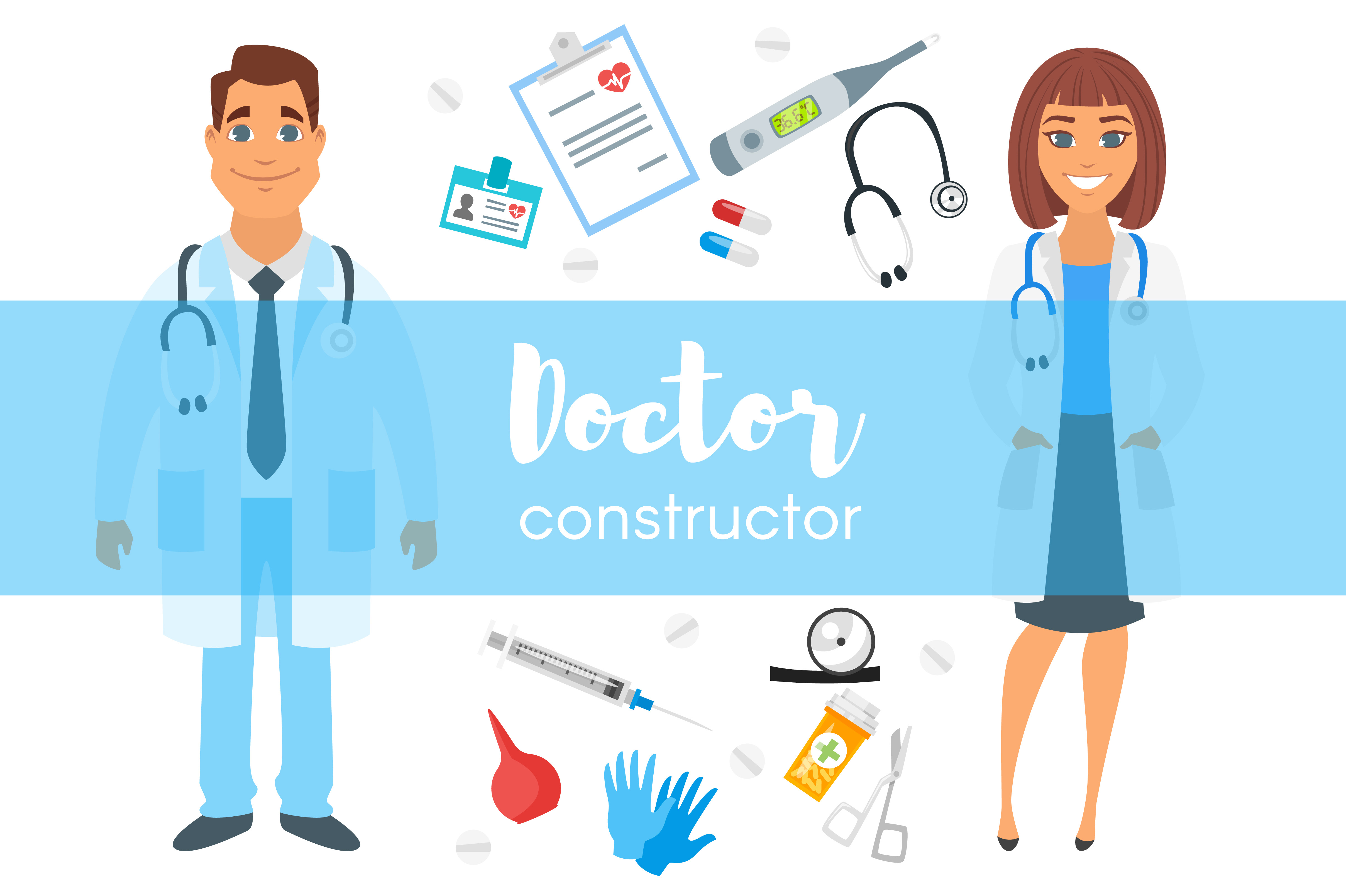 Doctor constructor, a Healthcare Illustration by Cartoon time!