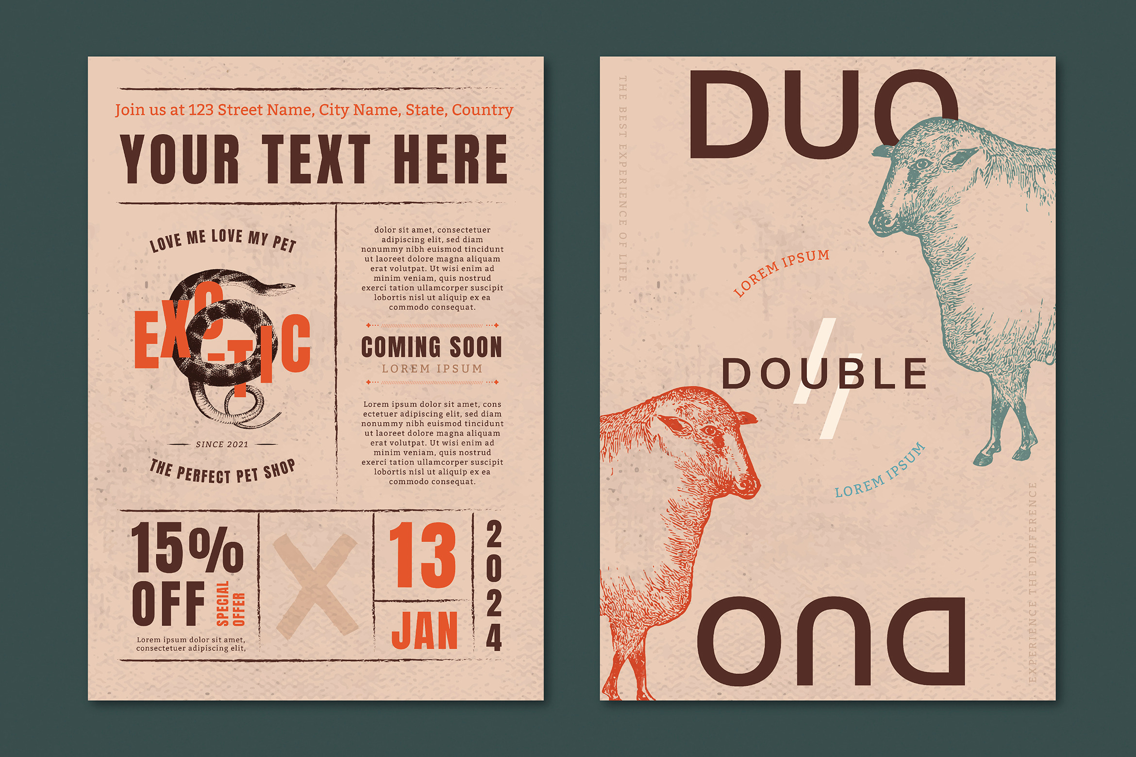 Business poster templates set, a Card Template by rawpixel | Creative ...