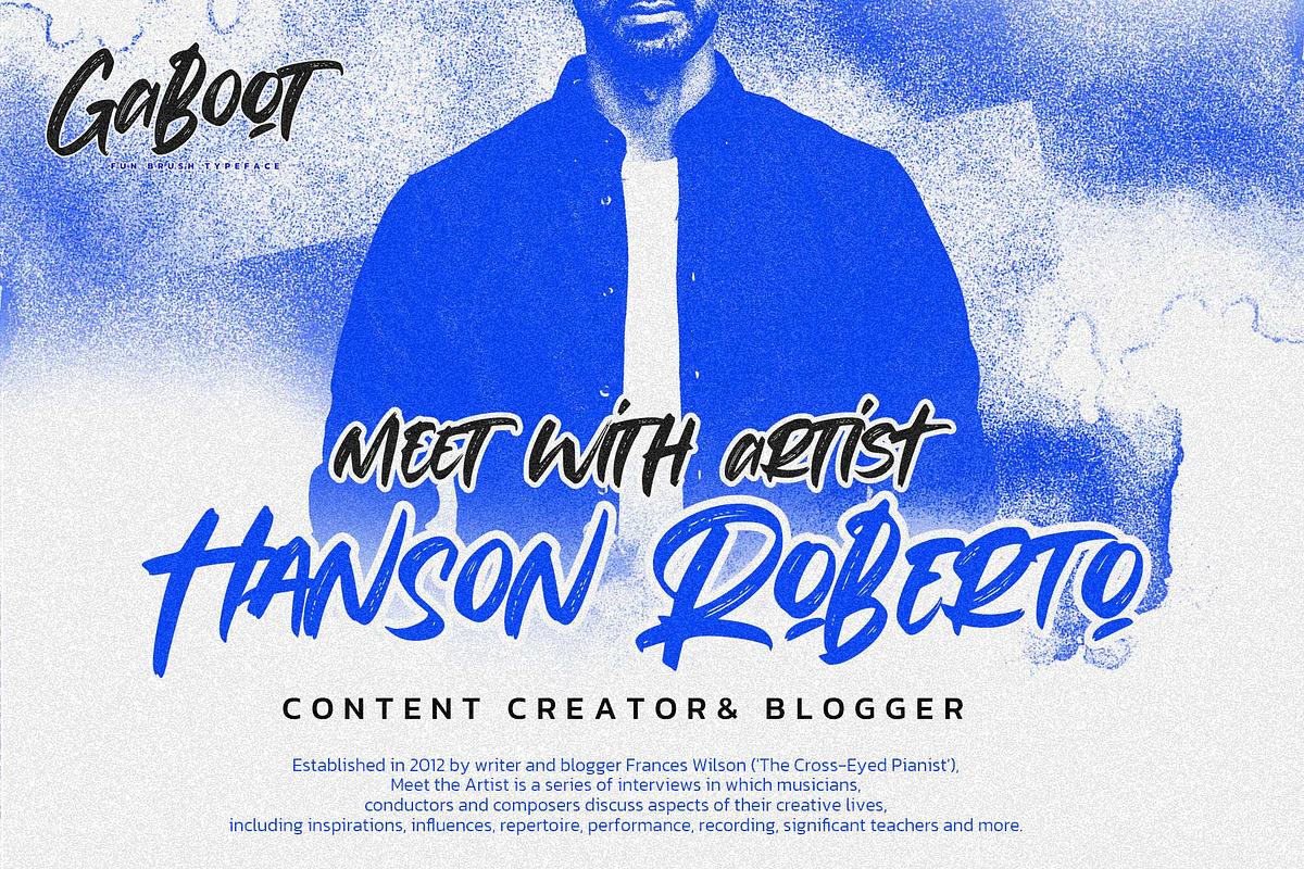 Gaboot – Fun Brush Typeface