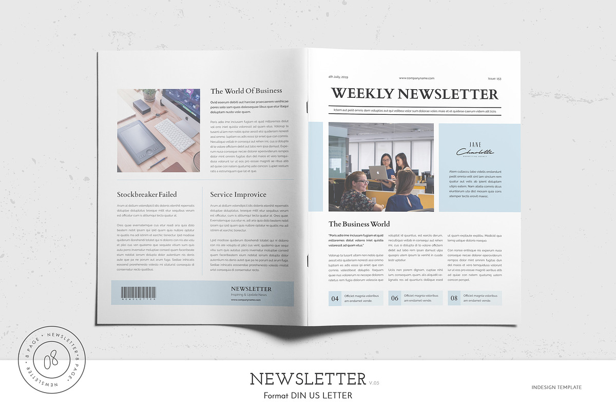 Newsletter Template, a Brochure Template by ThemeDevisers