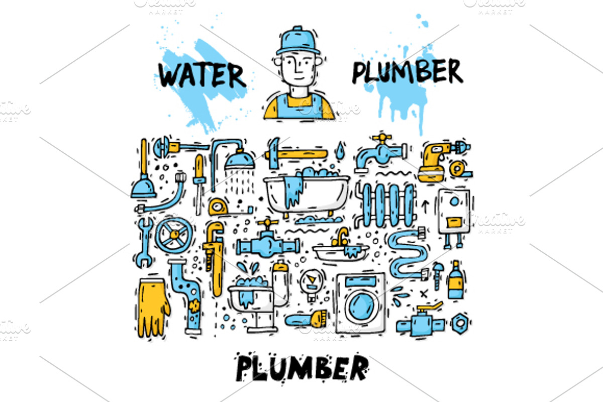 Plumber, an Object Illustration by Podis