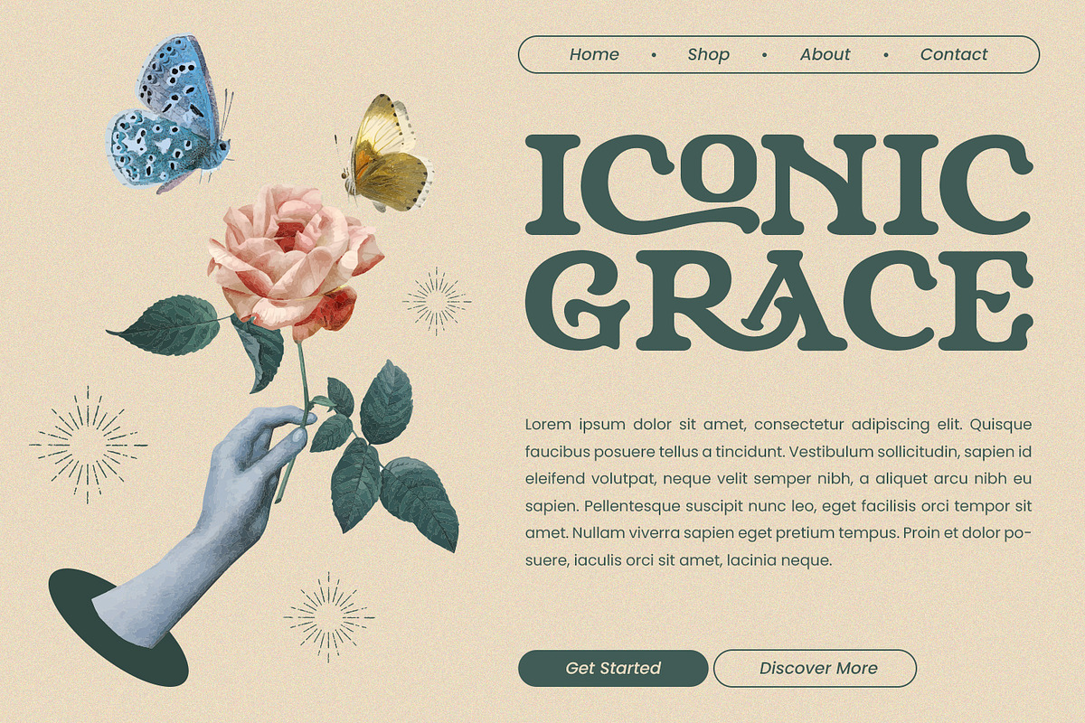 Niraloka - Serif Vintage Display, a Serif Font by Mantra Naga