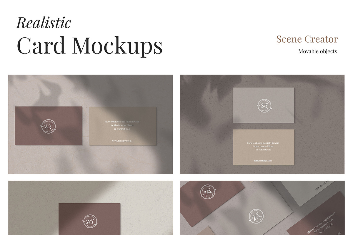 Realistic Card Mockup, a Product Mockup by Digital Breath templates