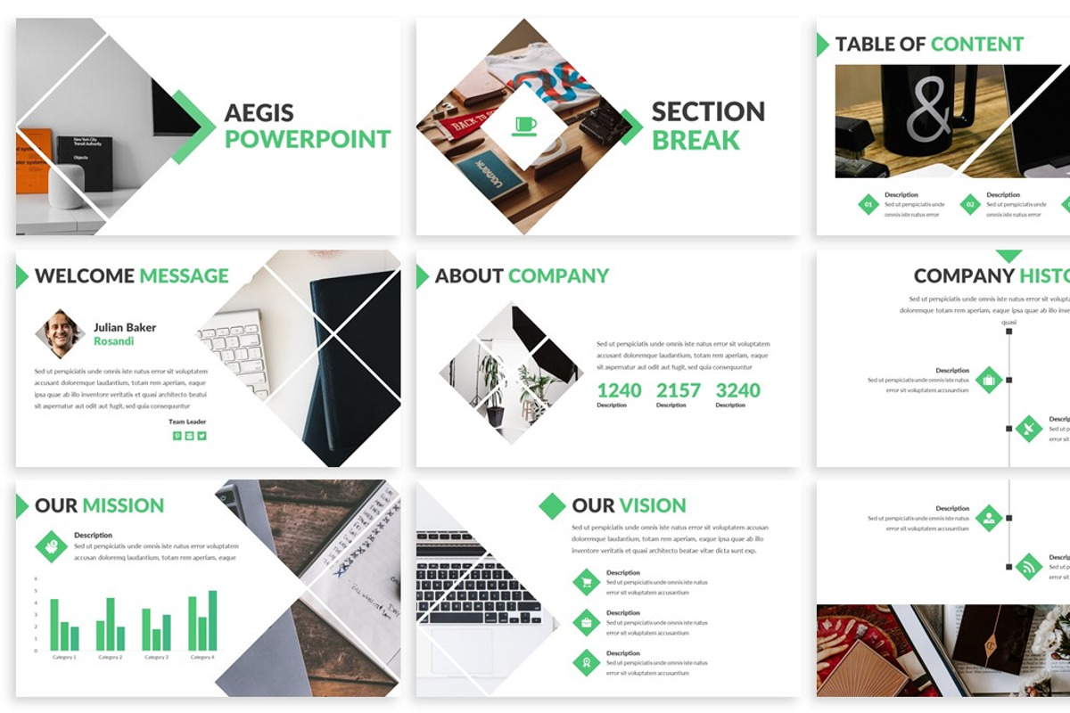 Aegis - Powerpoint Template, a Presentation Template by SlideFactory