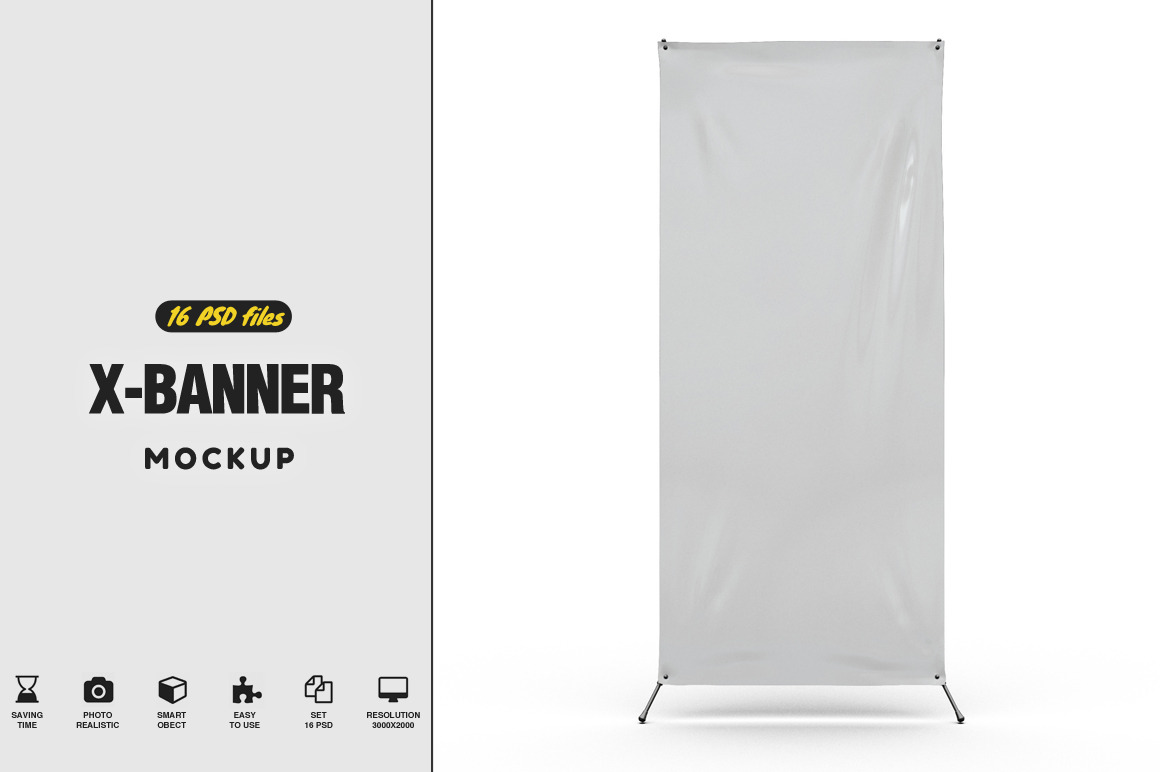 X-Banner MockUp, an Advertising Mockup by PixelMockup