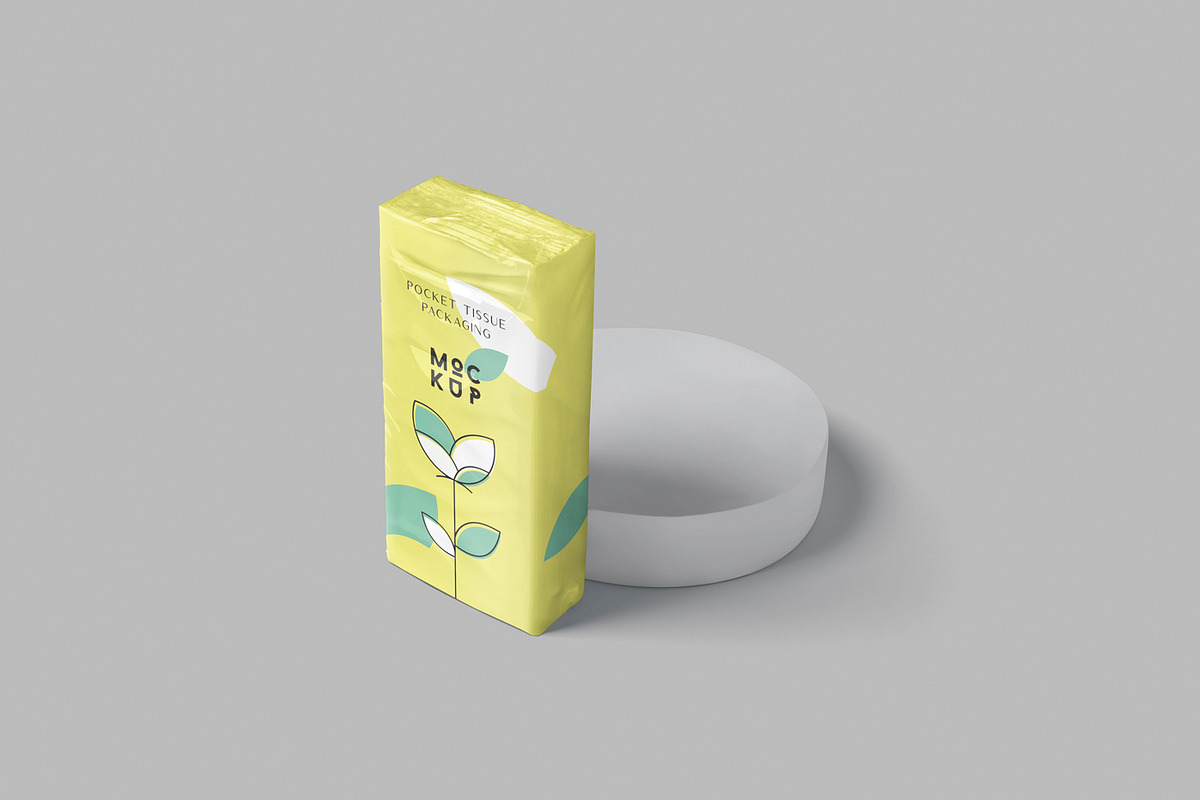 Pocket Tissue Packet Mockups, a Packaging Mockup by DesignNeutrons
