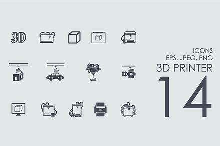 3d printer icons, an Icon by Palau