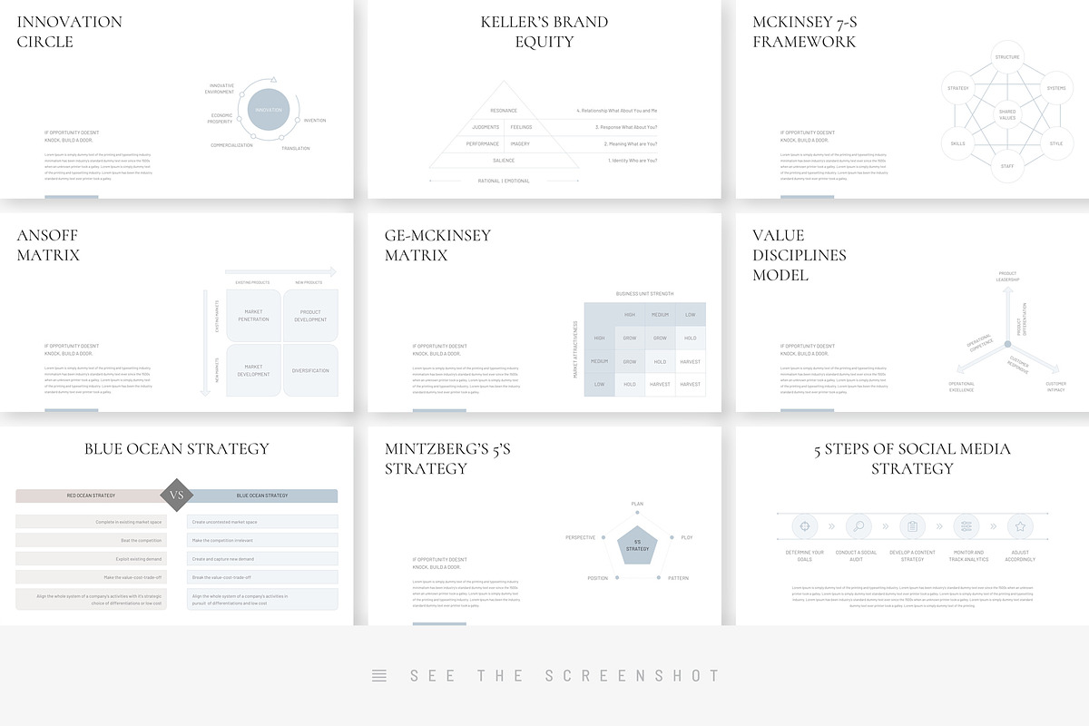 Strategy Minimal PowerPoint Template, a Presentation Template by ...
