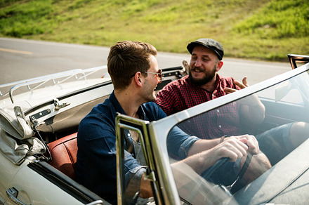 Friends enjoy car ride, a Person Photo by rawpixel