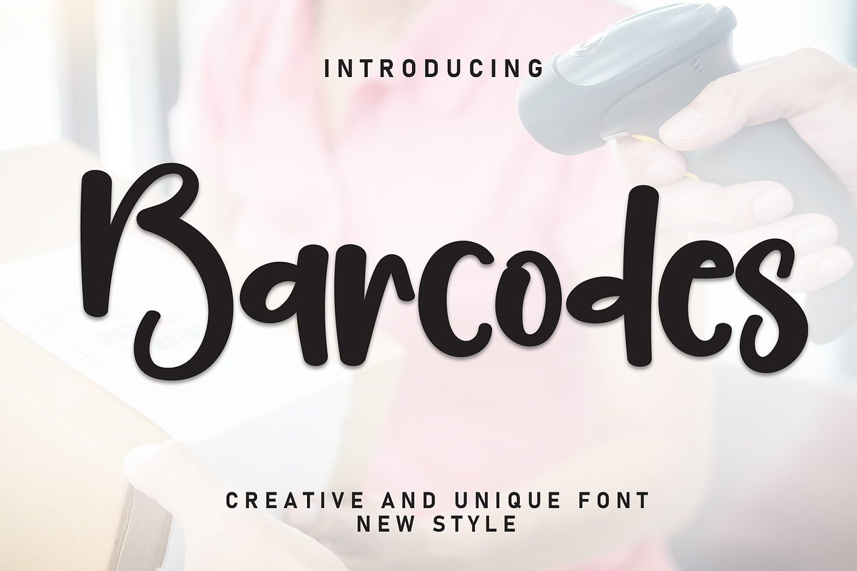 Barcodes | Script Font, a Script Font by Scratchones