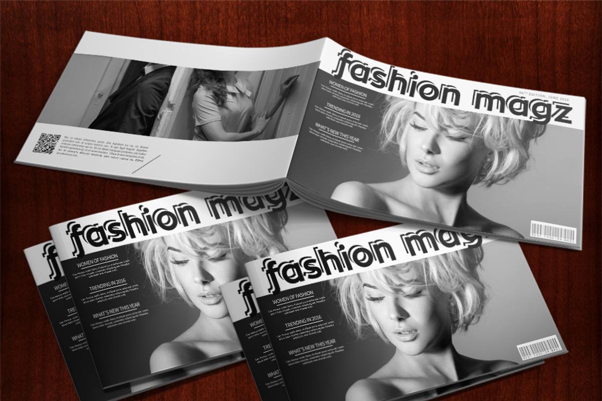 Fashion Magazine Style Presentation, a Presentation Template by Design ...