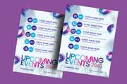 Upcoming Events Flyer Template - PSD
