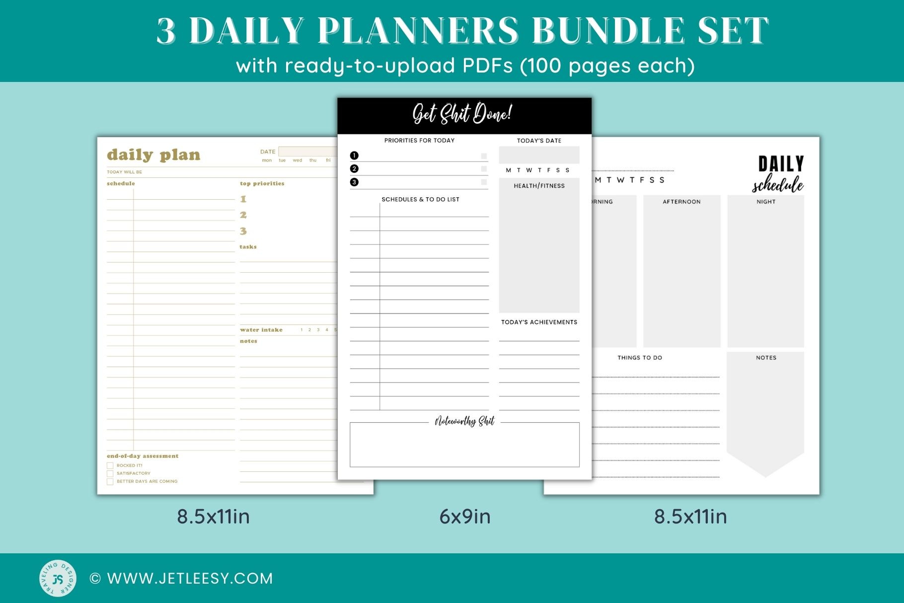 DAILY PLANNER BUNDLE SET