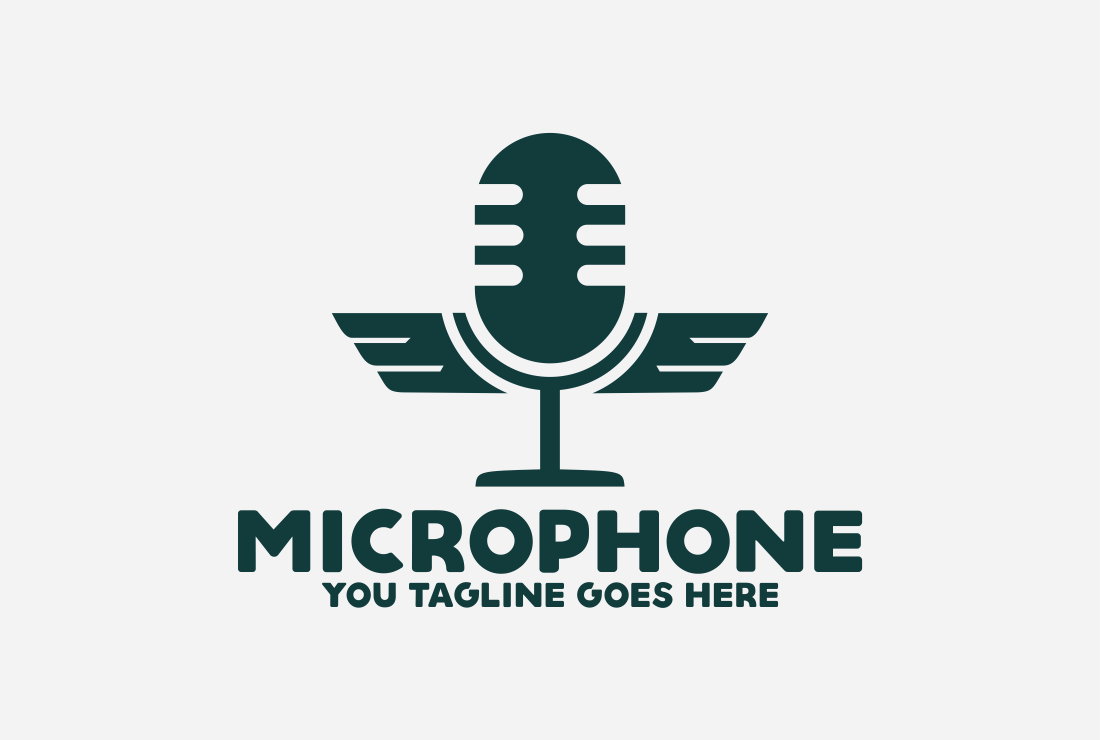 Microphone Logo | Branding & Logo Templates ~ Creative Market