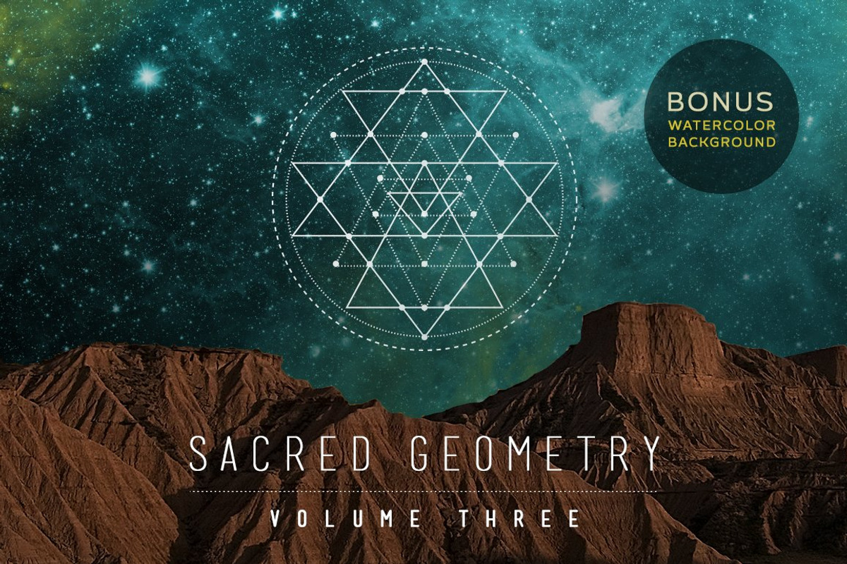Sacred Geometry Vector Bundle, an Illustration by S K Y B O X