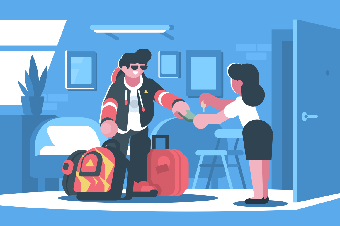 Rent apartment or room | People Illustrations ~ Creative Market