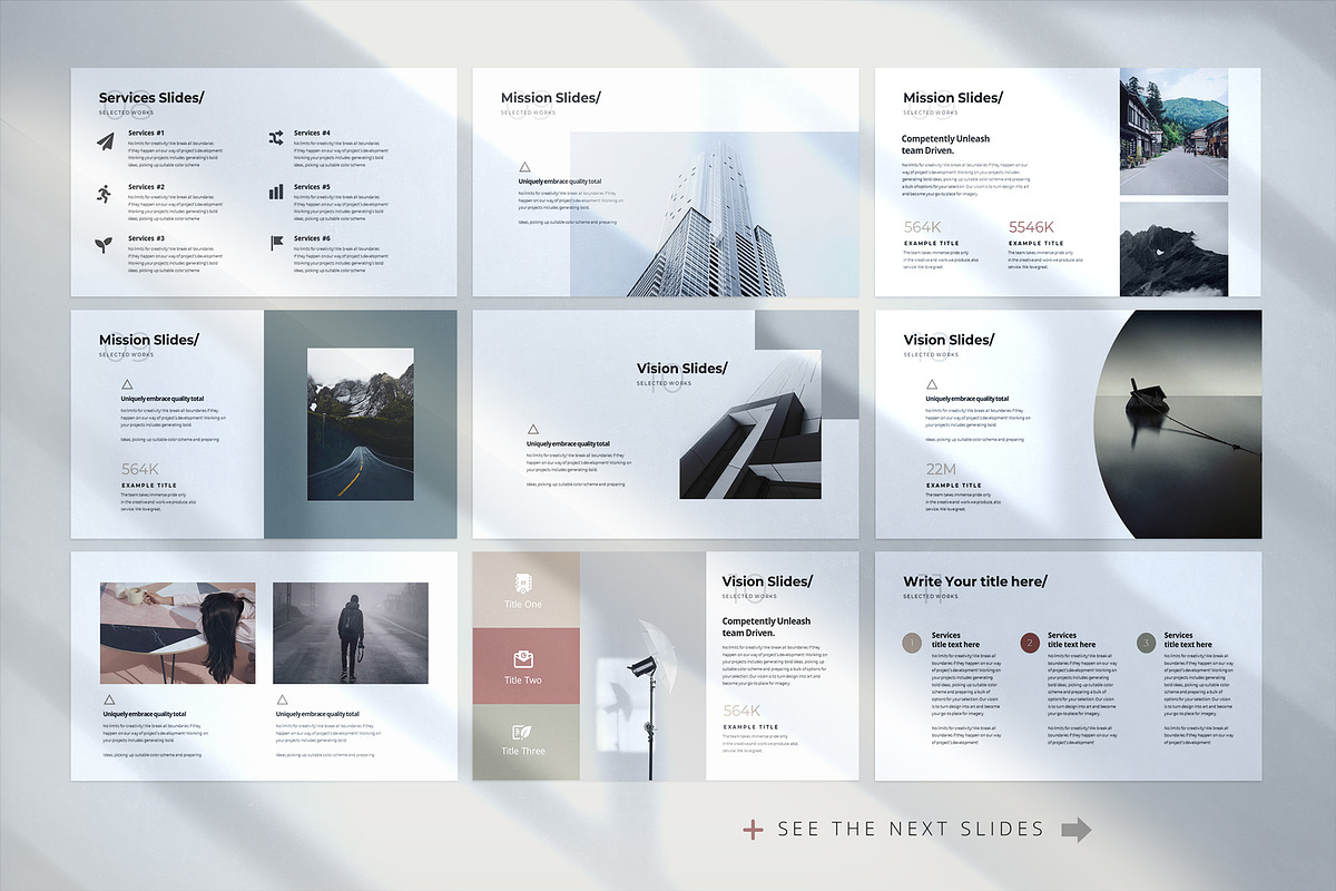 Insert Modern PowerPoint Template, a Presentation Template by White Graphic
