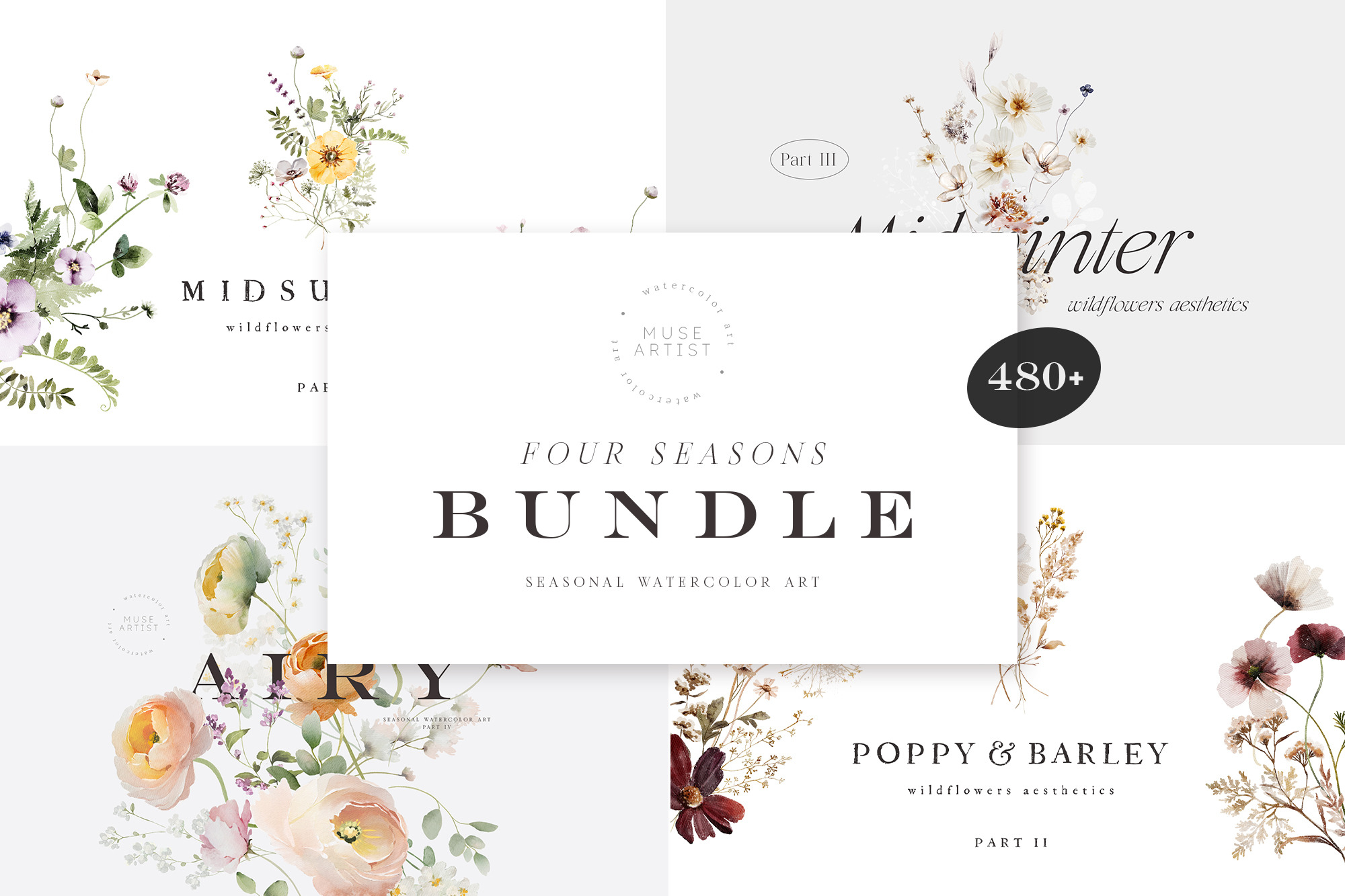 FOUR SEASONS BUNDLE 480+ | Creative Market