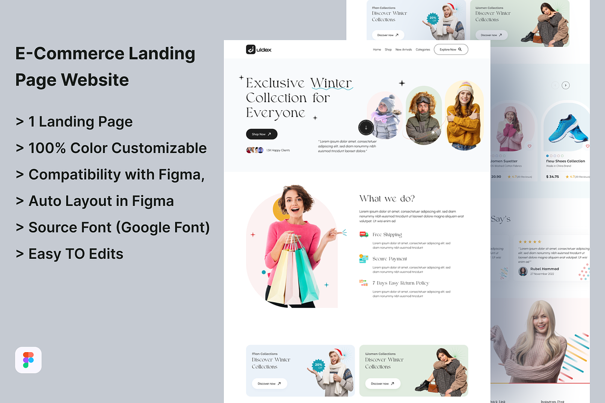 E-Commerce Landing Page Design, a Landing Page Template by UiDex ...